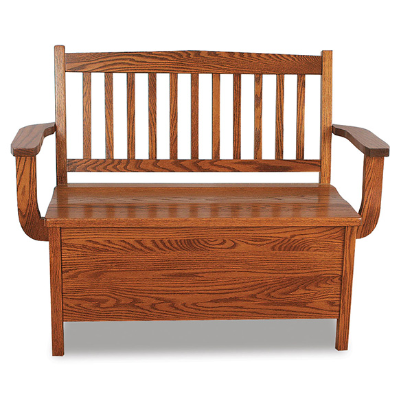 Mission Low Back Bench | Amish Furniture by Shipshewana Furniture Co.