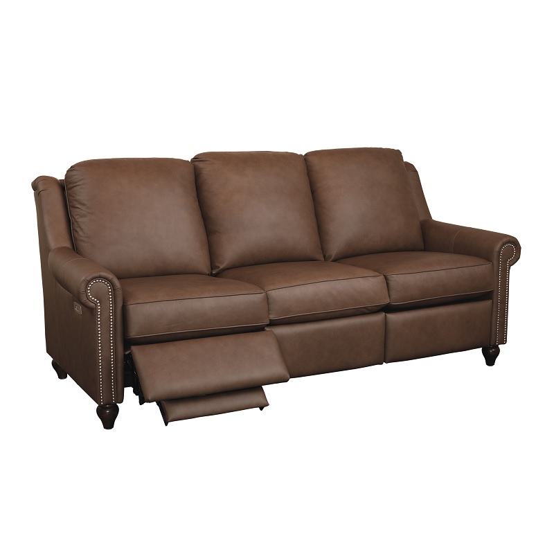Benchmade Reclining Sofa - Leather | Amish Furniture by Shipshewana ...