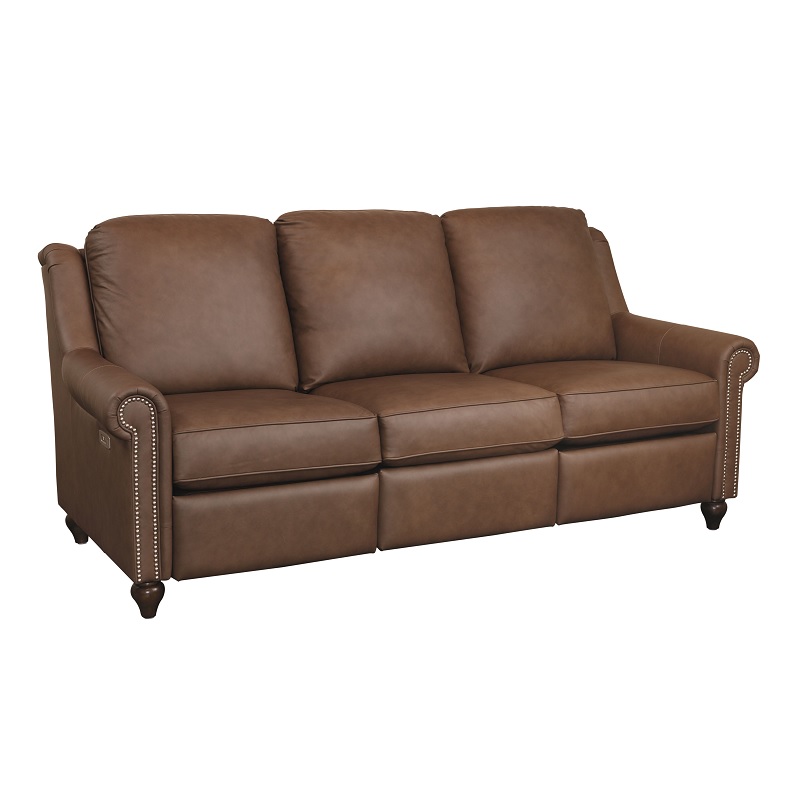 Benchmade Reclining Sofa - Leather | Amish Furniture by Shipshewana ...